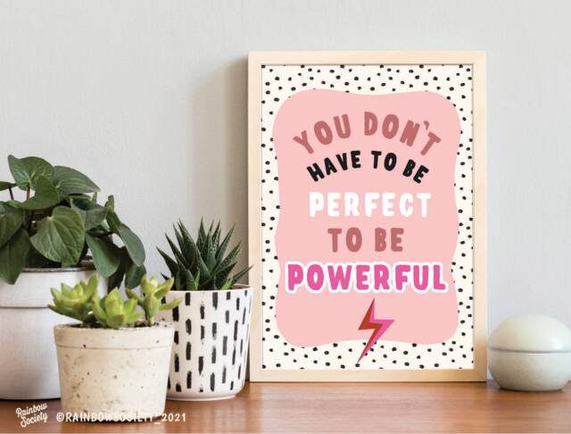 Positive Print - Home Decor Art Room Wall Art Wording Fun Living ...