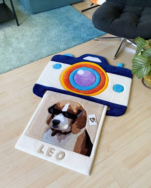Custom Snapshot Hand Tufted Rug, Personalized Pet Customized Gift ...
