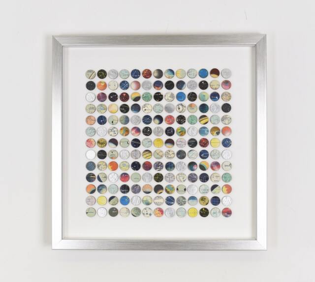 Original 3D Collage Wall Art, Space Paper & Wood Collage, Ready To Hang ...