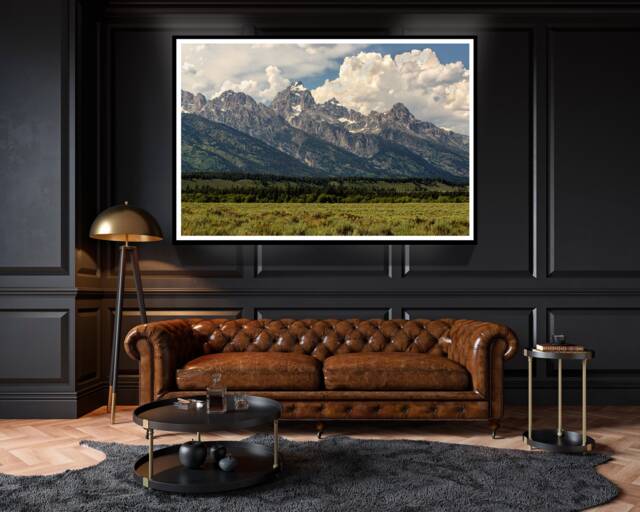 Grand Teton National Park Mountain Peaks By Dan Merkel, Wyoming, Poster ...
