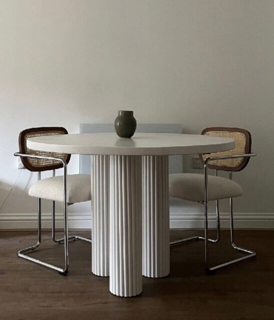 Scandi Style Solid Wood Dining Table, Custom Made To Measure Bespoke ...