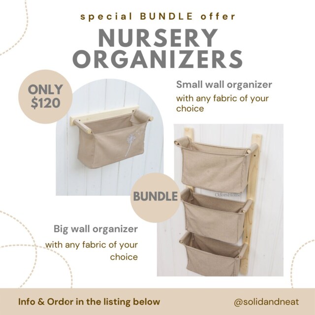 Montessori Furniture Bundle Gift For Mom - Wall Basket Bundles ...