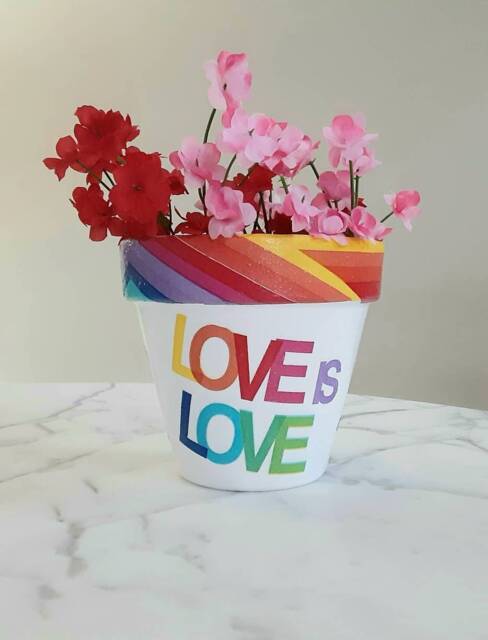 Love Is Love Flowerpot-6 Inch, Gifts, Pride Pride, Acceptance, Indoor ...