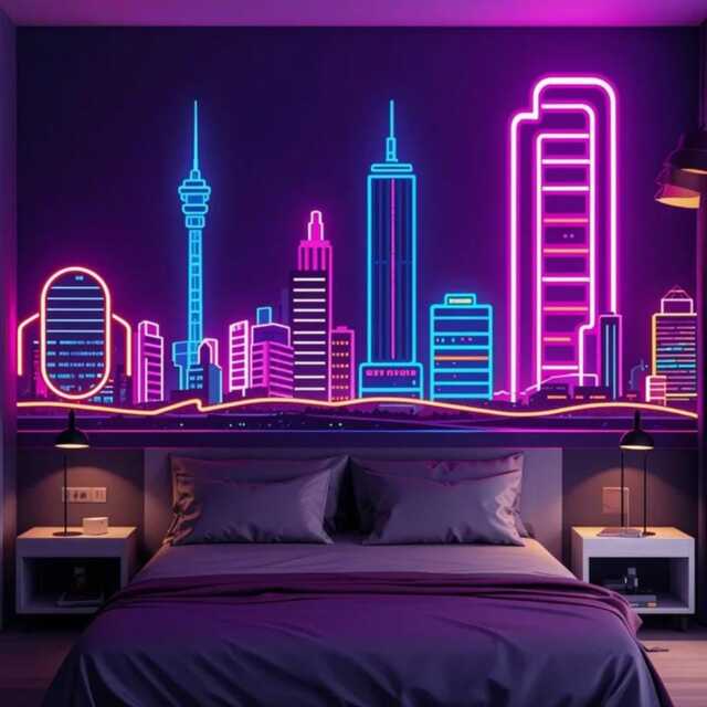 Custom City Skyline Neon Sign, Nyc Wall Art Light, San Francisco UK ...