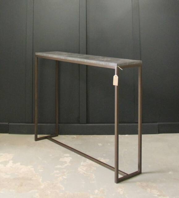 Steel Console Table Radiator Cover, Mild Steel Sideboard Bronze Powder ...