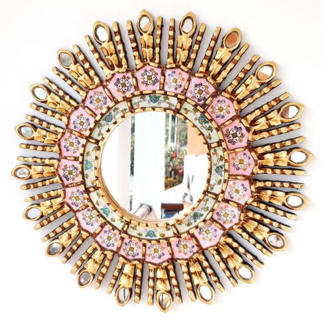 "Peruvian Mirrors - ""Pink Eye 45cm" by Etsy | ufurnish.com