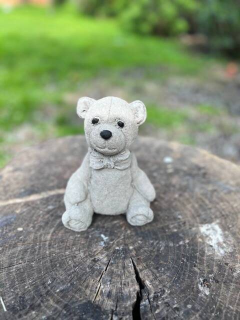 Stone/Concrete Teddy Bear Garden Ornament Statue by Etsy | ufurnish.com