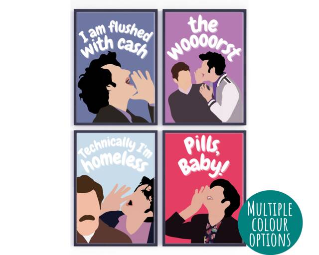 Jean Ralphio Print Bundle - Parks & Recreation Poster by Etsy ...