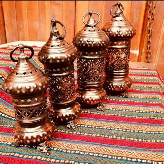 Copper Candle Holder, Lantern, Turkish Traditional Censer Incense ...