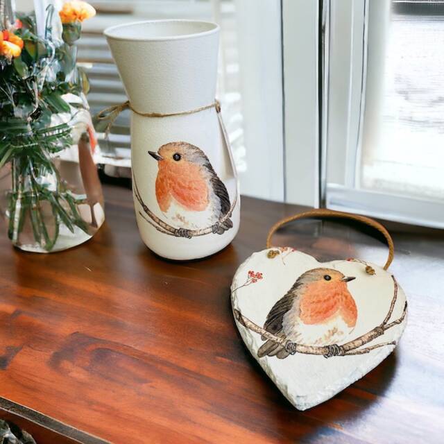 Robin Vase, Wall Art, Gifts, Decorations, Themed Gift Set, Home Decor ...