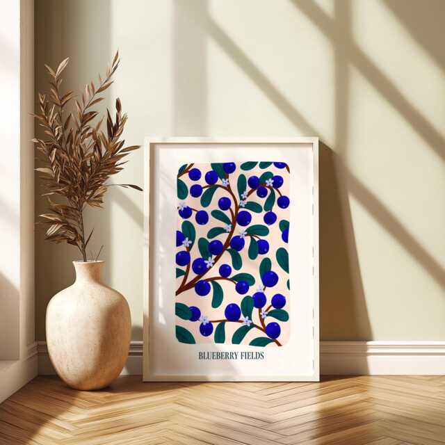 Blueberry Paper Poster Illustration by Etsy | ufurnish.com