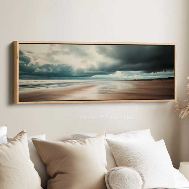 Landscape Canvas Artwork Long Narrow Wall Art, Horizontal Wall Art ...