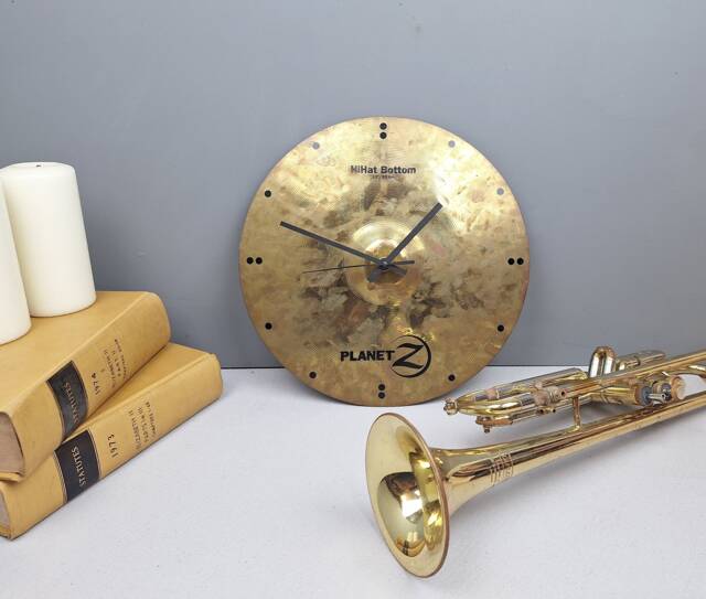 Drum Cymbal Wall Clock, 13 by Etsy | ufurnish.com