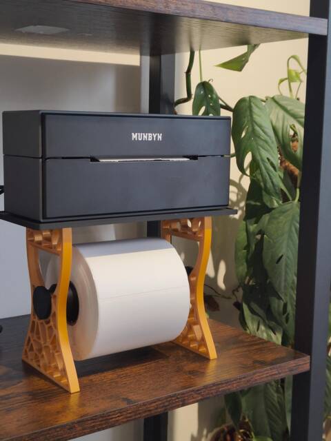 Thermal Label Printer Stand, Roll Holder, Compact Design, Stand For ...