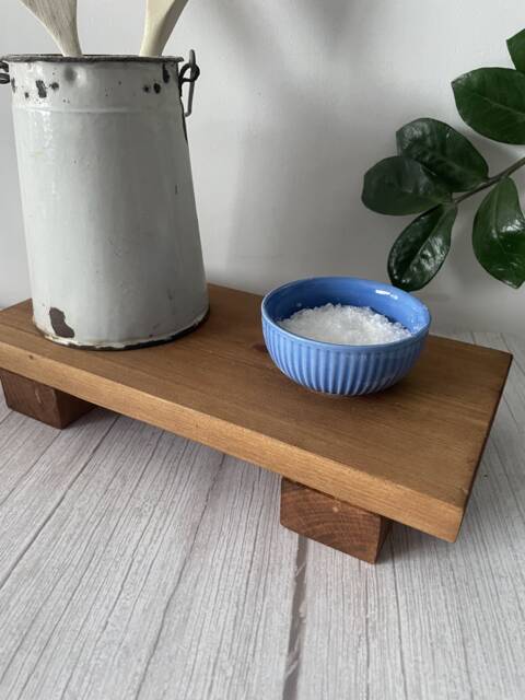 Rustic Reclaimed Wooden Bathroom Shelf/Display Pedestal/Stand Kitchen ...