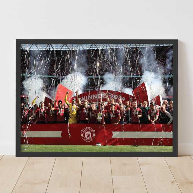 Manchester United Fc Print - Fa Cup Winners Poster Football Wall Art by ...