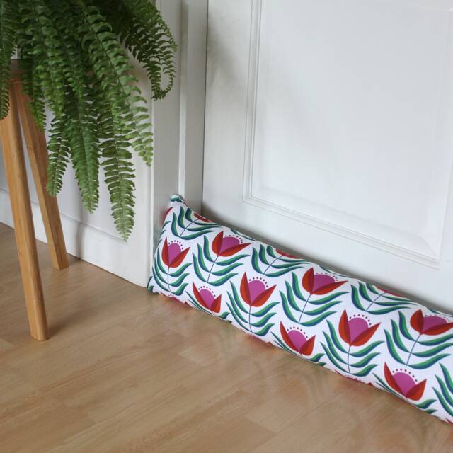 70S Bloom Fabric Draught Excluder - Fill Your Own by Etsy | ufurnish.com