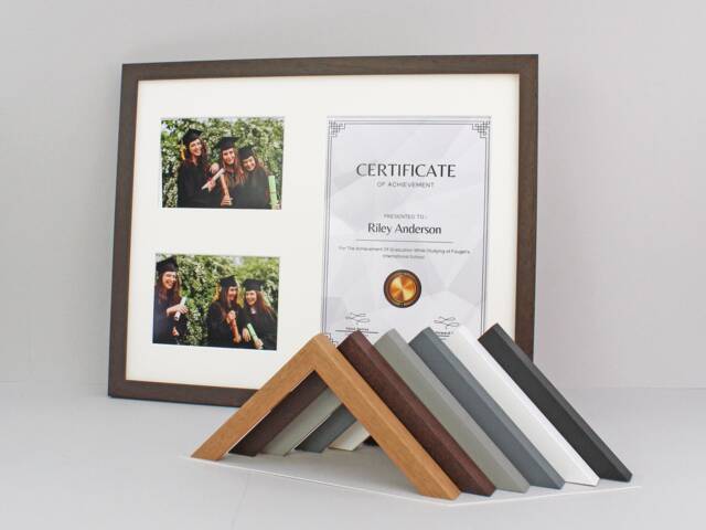 Certificate, Graduation, Diploma Frame. For Certificate & Photographs ...