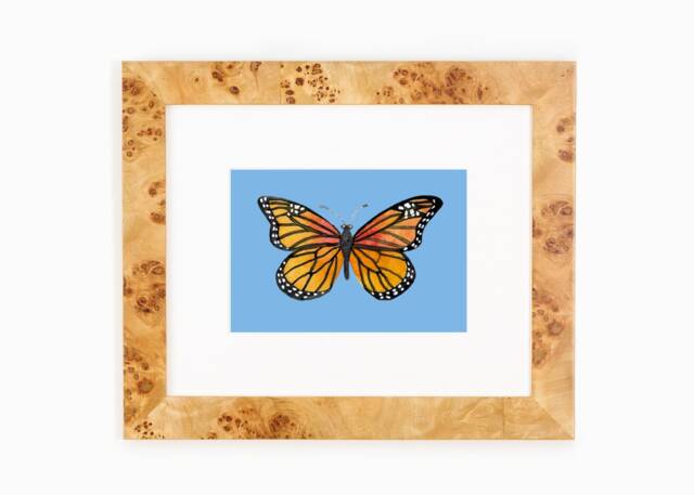 Physical Orange Monarch Butterfly Art Print Home Decor Download ...