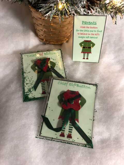 Chief Elf Elves Lost Button To Keep The Magic Going Ribbon Two Types ...
