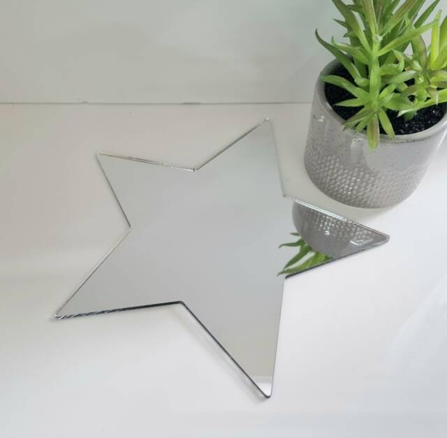 star Acrylic Mirror Wall Art - Custom Sizes, Shapes & Colours by Etsy ...