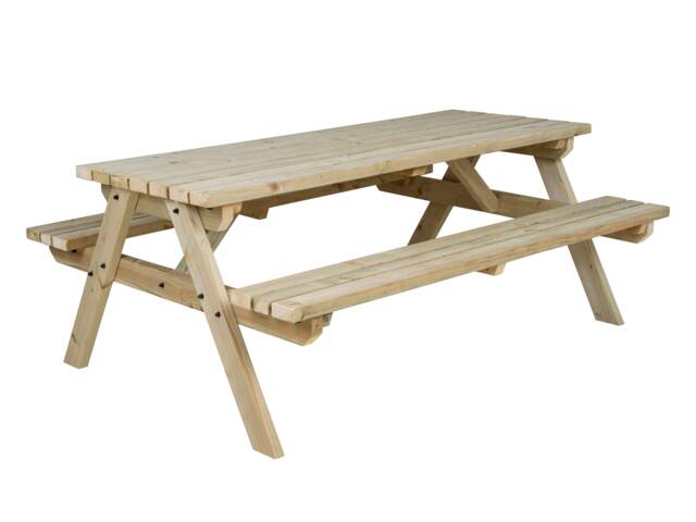 Wooden Pub Style Bench, Traditional Garden Picnic Table & Fortem by ...