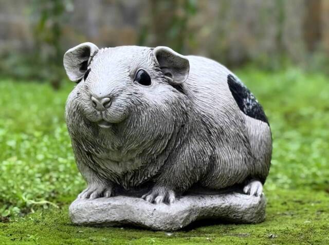 Cute Guinea Pig Concrete Statue Garden Animal Decoration Outdoor Cement ...
