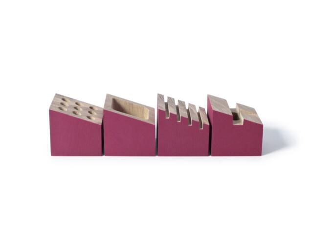 O Office Storage Modules With Card Holder, Pencil Holder & Phone in Oak ...