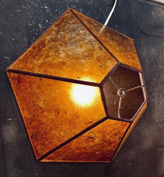 Hexagon Amber Lamp Shade 21 by Etsy | ufurnish.com