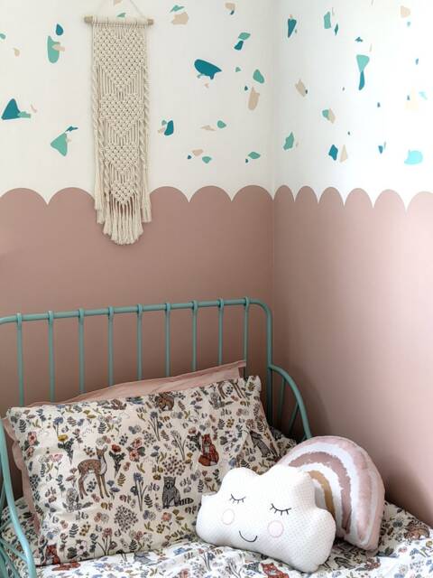 Scallop Edge Wall Stencil Removable Vinyl Paint Decor by Etsy ...