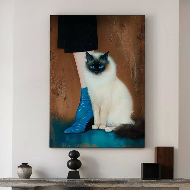 Ragdoll Cat Wall Art Vintage Bedroom Decor, Lovers Mom Dad Gift, Mother ...