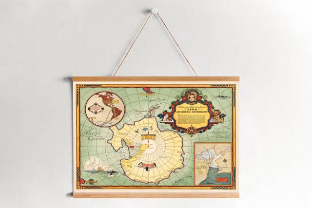 1934 Byrd Antarctic Expedition Framed Canvas Print- Wall Art Prints ...