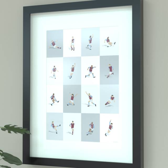 Aston Villa Legends Illustrated Print by Etsy | ufurnish.com