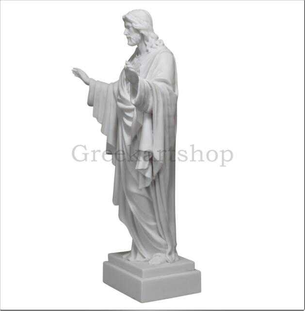 Lord Jesus Christ Greek Cast Marble Statue Sculpture 15.75 Inches by ...