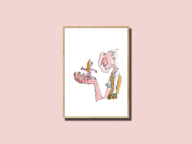 The Bfg Art Print, Roald Dahl Illustration, Big Friendly Giant, Bfg ...