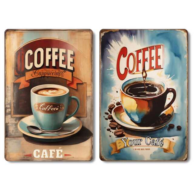 Coffee Signs For Kitchen, Barista, Metal Wall Art, Cafe, Home Decor ...