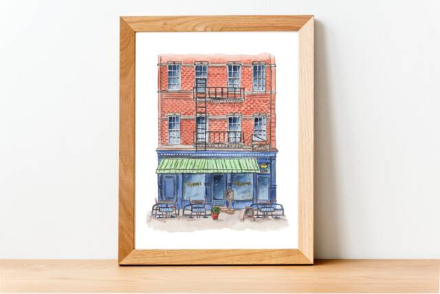 Watercolor Illustration Print The Penrose, Nyc by Etsy | ufurnish.com