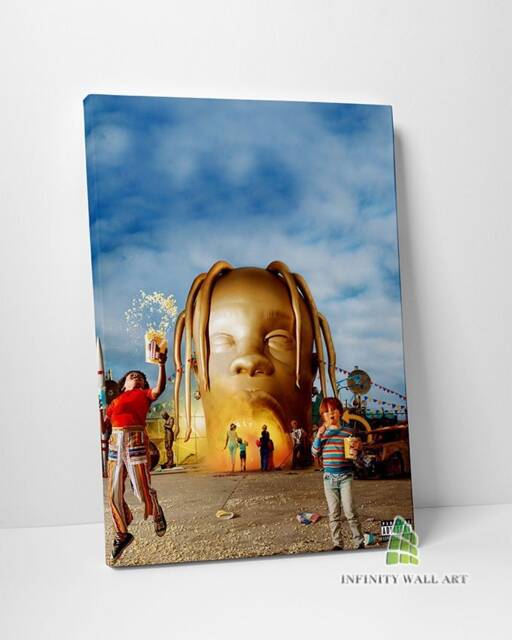 Travis Scott Astroworld - Canvas Print Wall Art Decor Picture Music ...