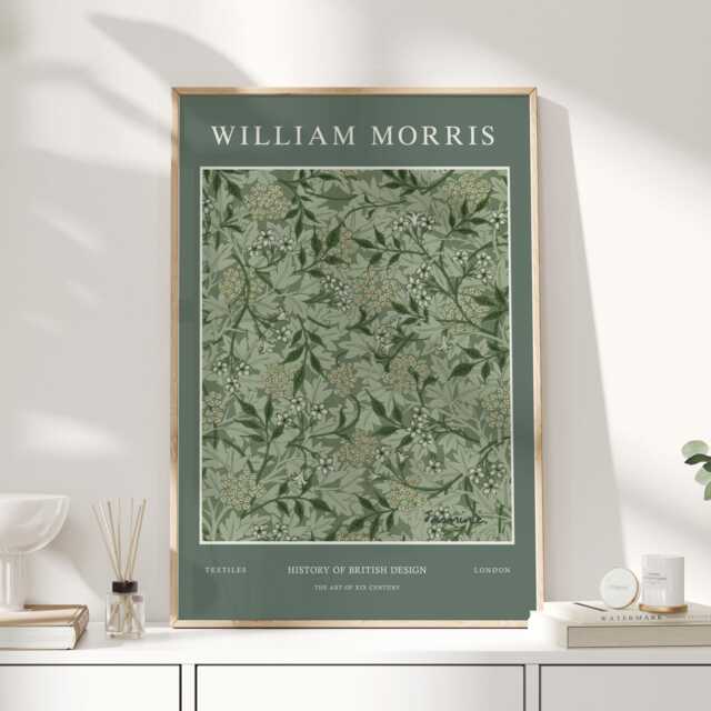 William Morris Print, Art, Exhibition Poster, Uk, Green Decor, Wall ...