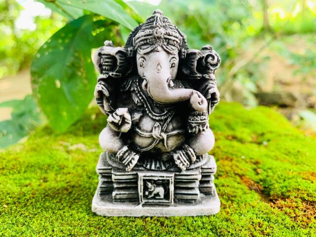 Small Ganesha Stone Statue Lord Hindu God Of Success Ganesh For Altar Mini Figurine Devotees ...