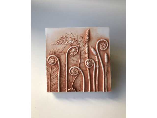 Elegant Spring Forest Plants - Exclusive Botanical Plaster Art Bas ...