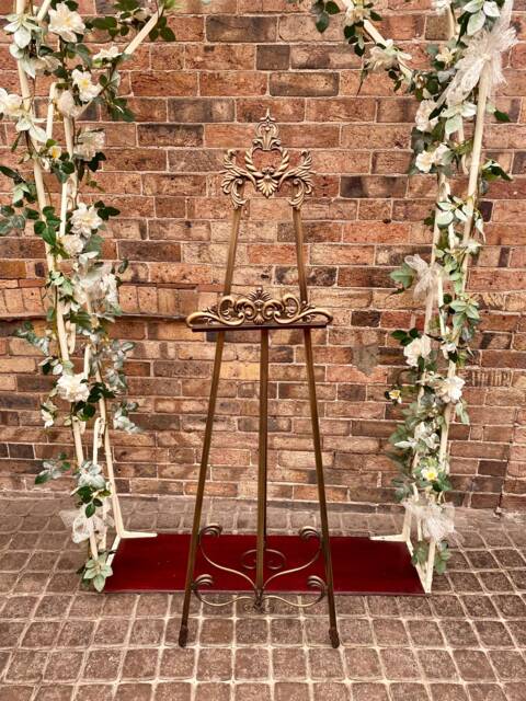Ornate Gold Easel Rental Wedding, Funeral, Party - Nottingham Area by ...