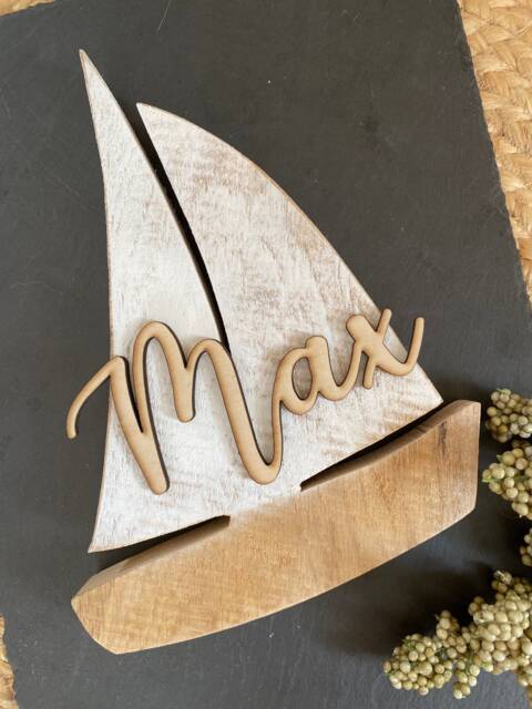 Sailing Ship With Name - Boat Maritime Sea Wooden Decoration Wooden ...