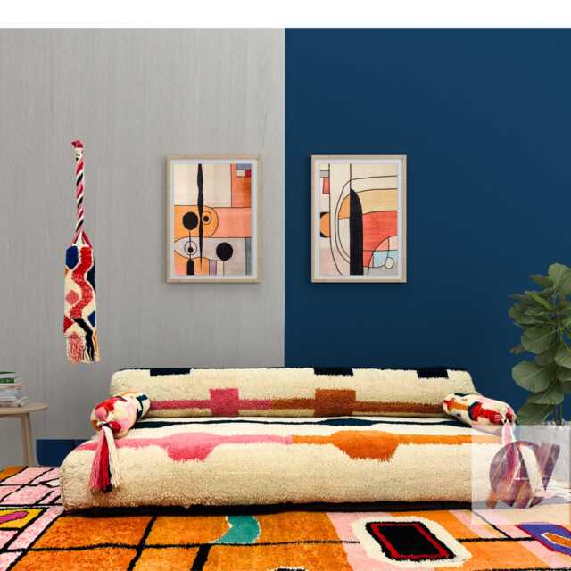 Elegant Moroccan Handmade Couch - High-Quality Wool Sofa With New ...