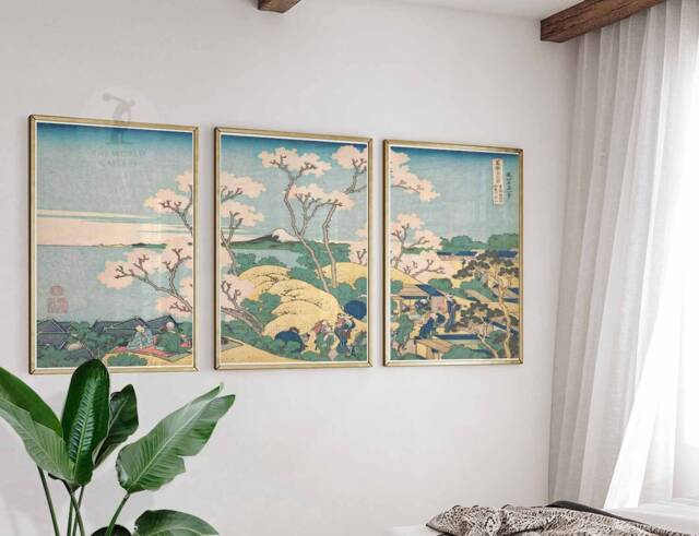 Katsushika Hokusai Set Of 3 Posters, Gallery Quality Print, Classic ...