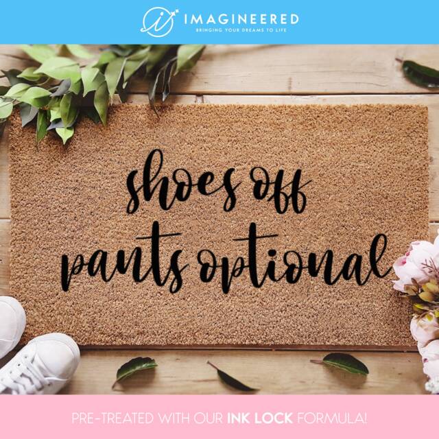 Shoes Off Pants Optional Door Mat - Funny Joke Gifts For Him Her Home ...