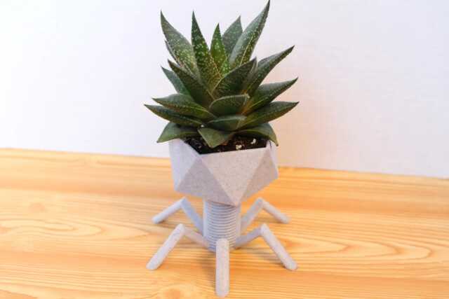Bacteriophage Planter - Unique Science-Inspired Decor - Modern ...