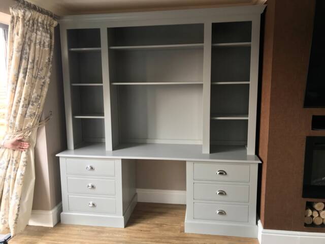 Bookcase Office Desk Unit With 6 Drawers by Etsy | ufurnish.com