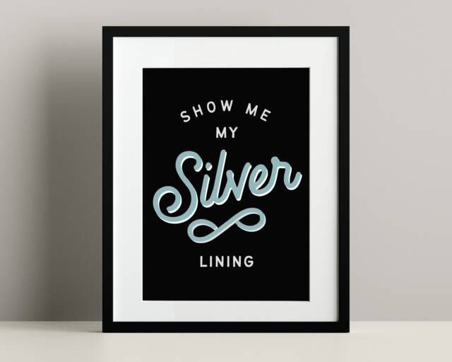 Show Me My Silver Lining Print. A5 A4 A3. Lyrics Print - Music Concert ...