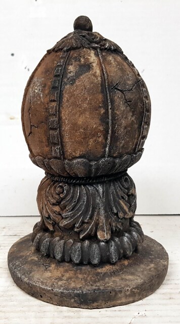 Finial, Concrete 8In. 20cm, Decorative Cap, Post Castle Ornamental ...